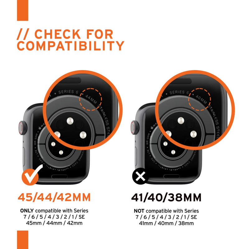 Decoded Silicone Magnetic Traction Strap Lite Watch 42/44/45mm - Navy